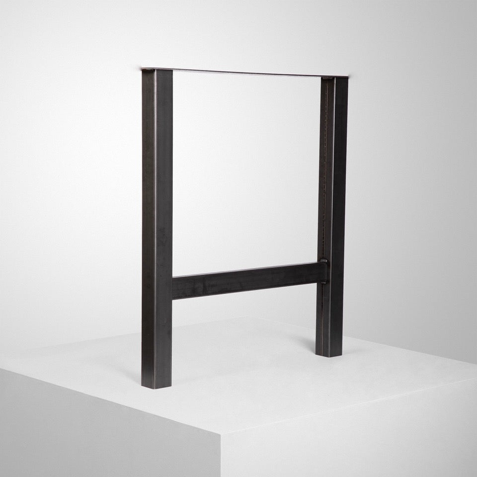 Customizable H Tube Table Leg Raw Steel